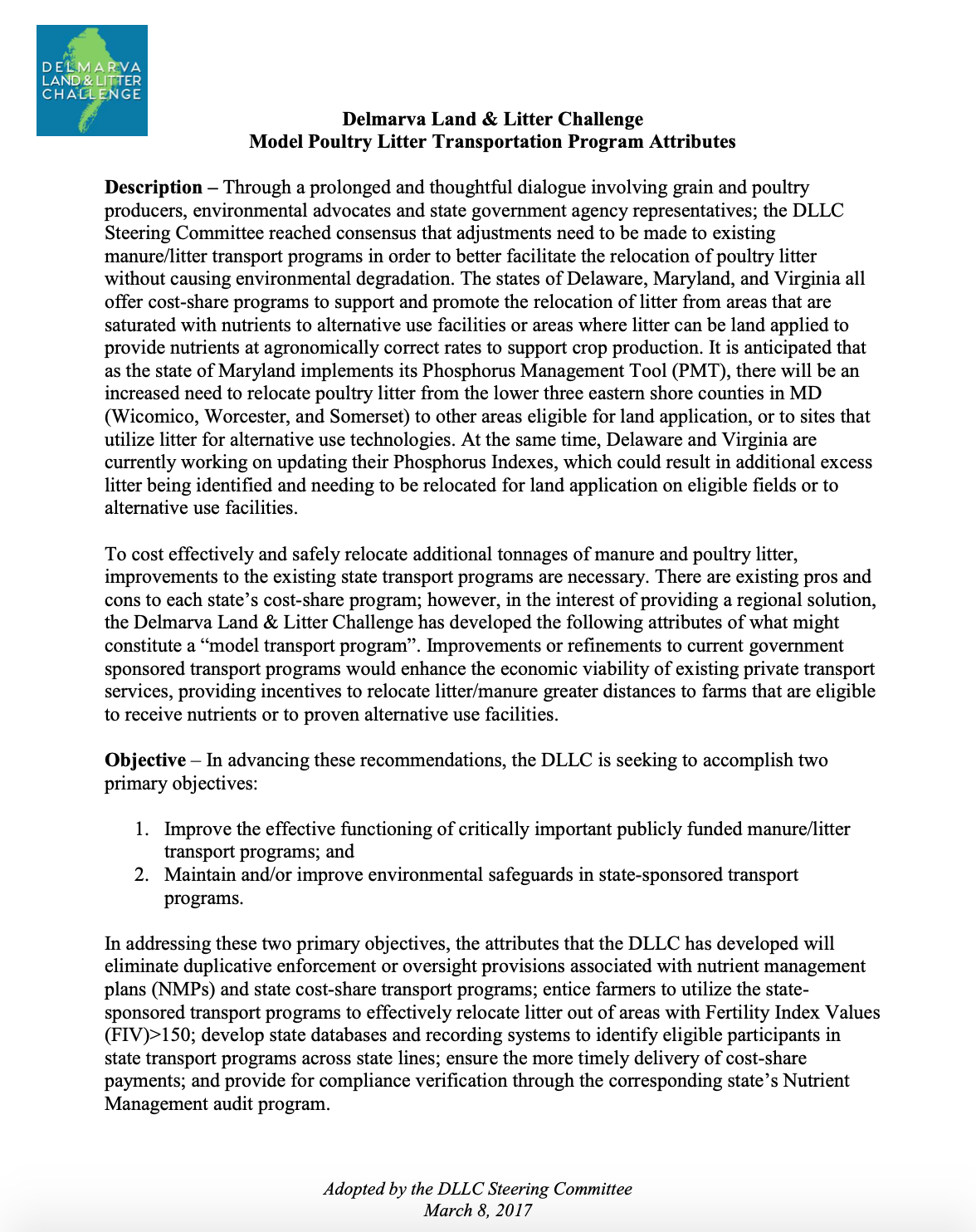Our Work - Delmarva Land and Litter Collaborative